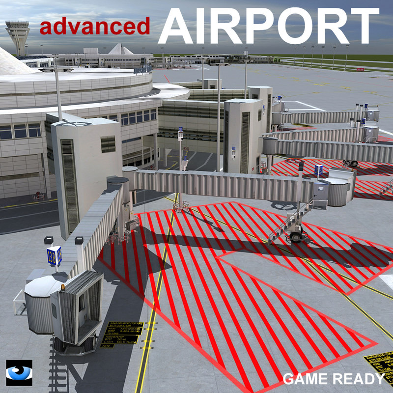 3d model advanced airport