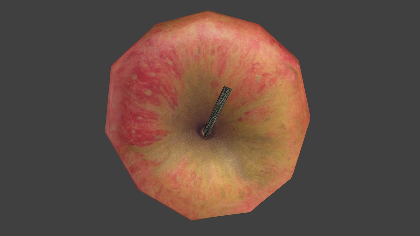 3d obj asset apple