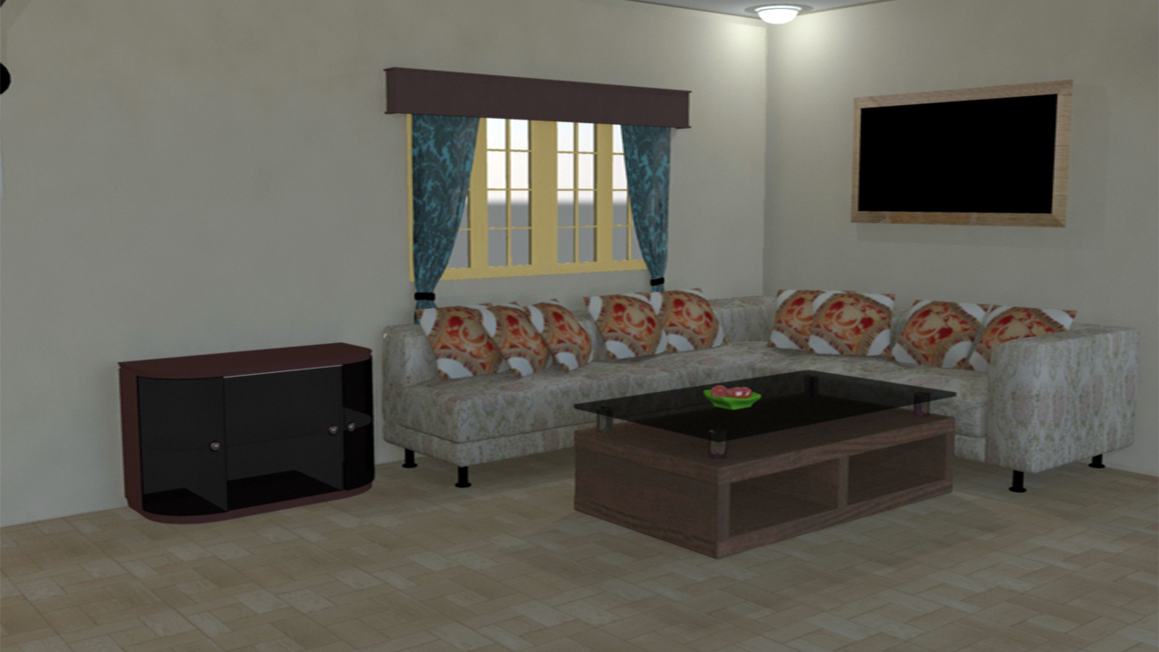 3d room interior model