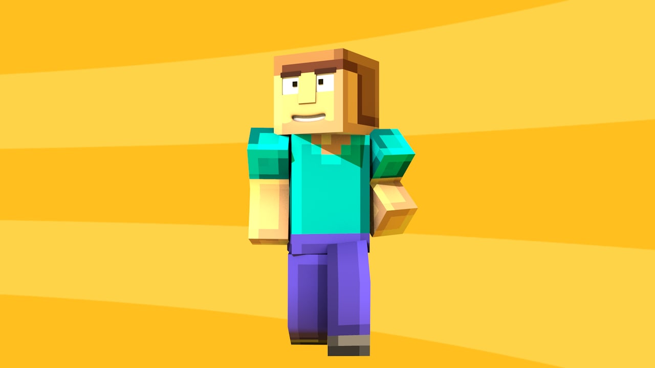 3d minecraft rig model