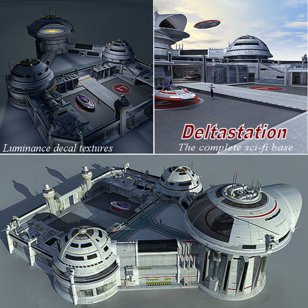 sci-fi stations obj