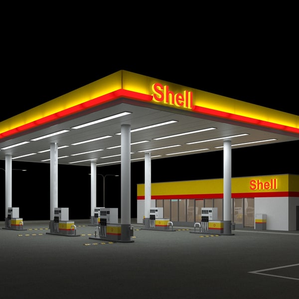 maya shell gas station day