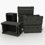 3d wooden crate model