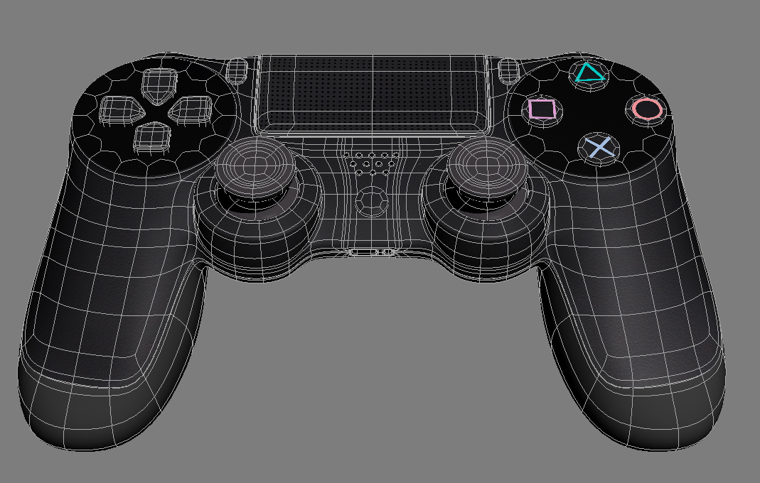sony dualshock 4 3d model