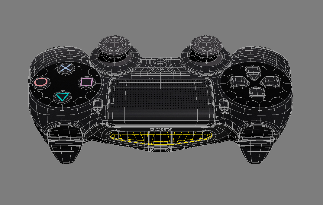 sony dualshock 4 3d model