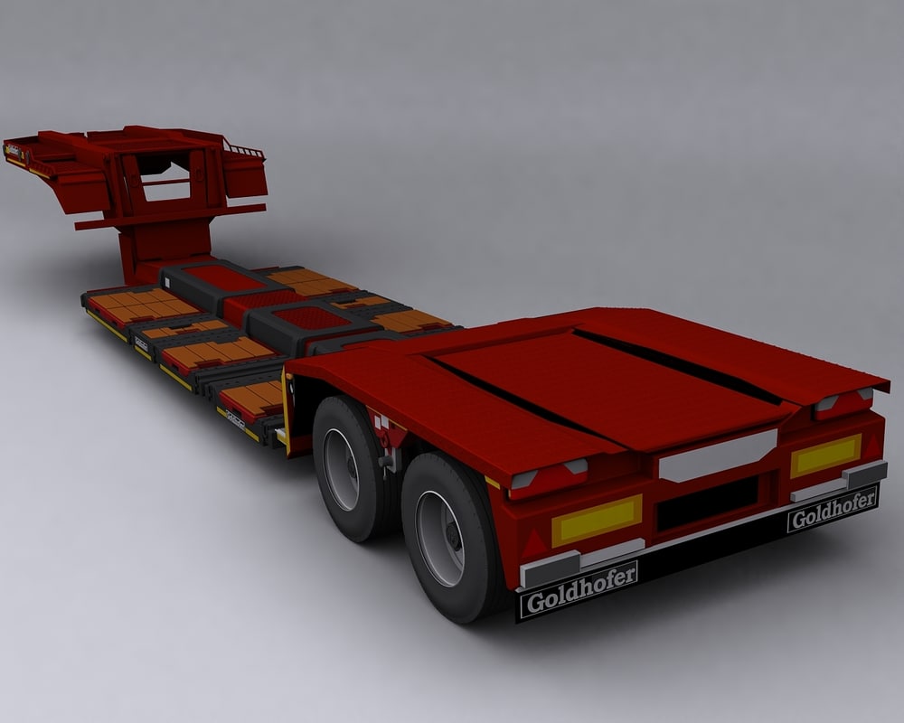 trailer goldhofer 3d max