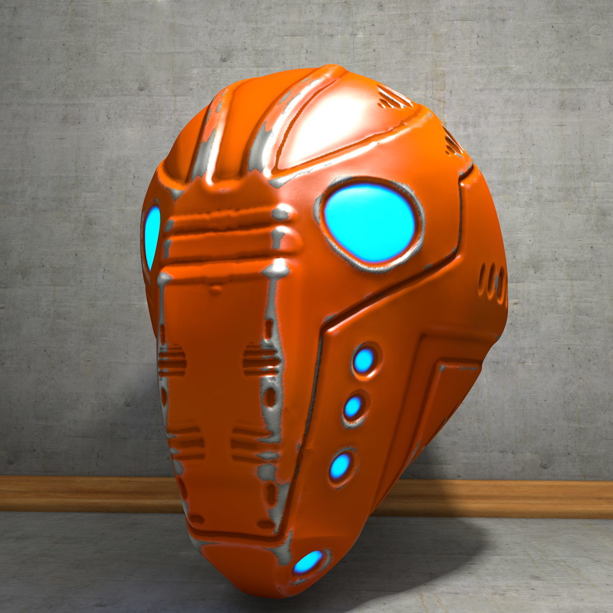 c4d cyborg helm helmet