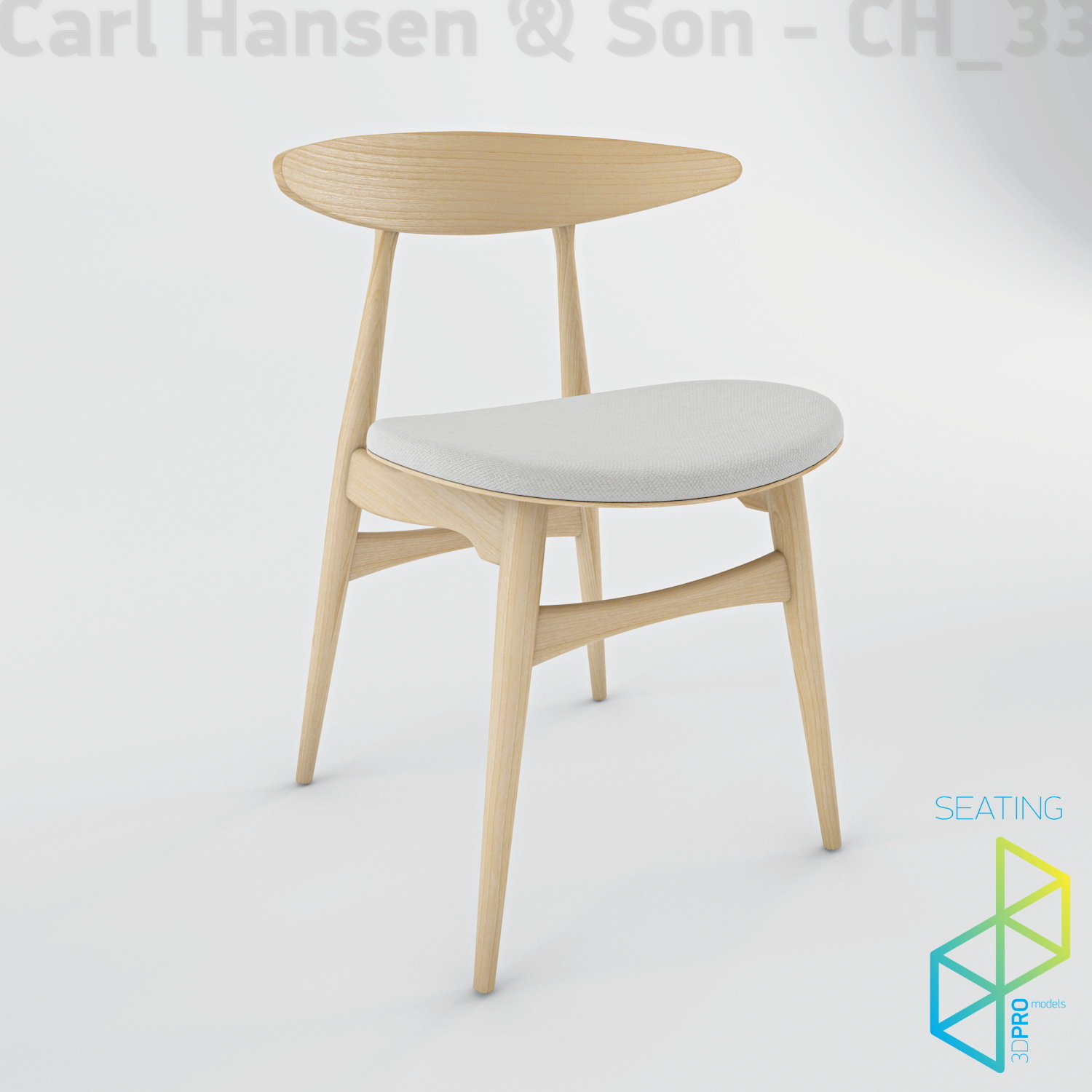 3d dining chair ch33 model