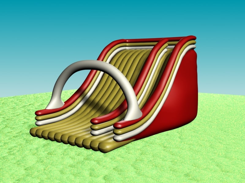 3d inflatable slide model
