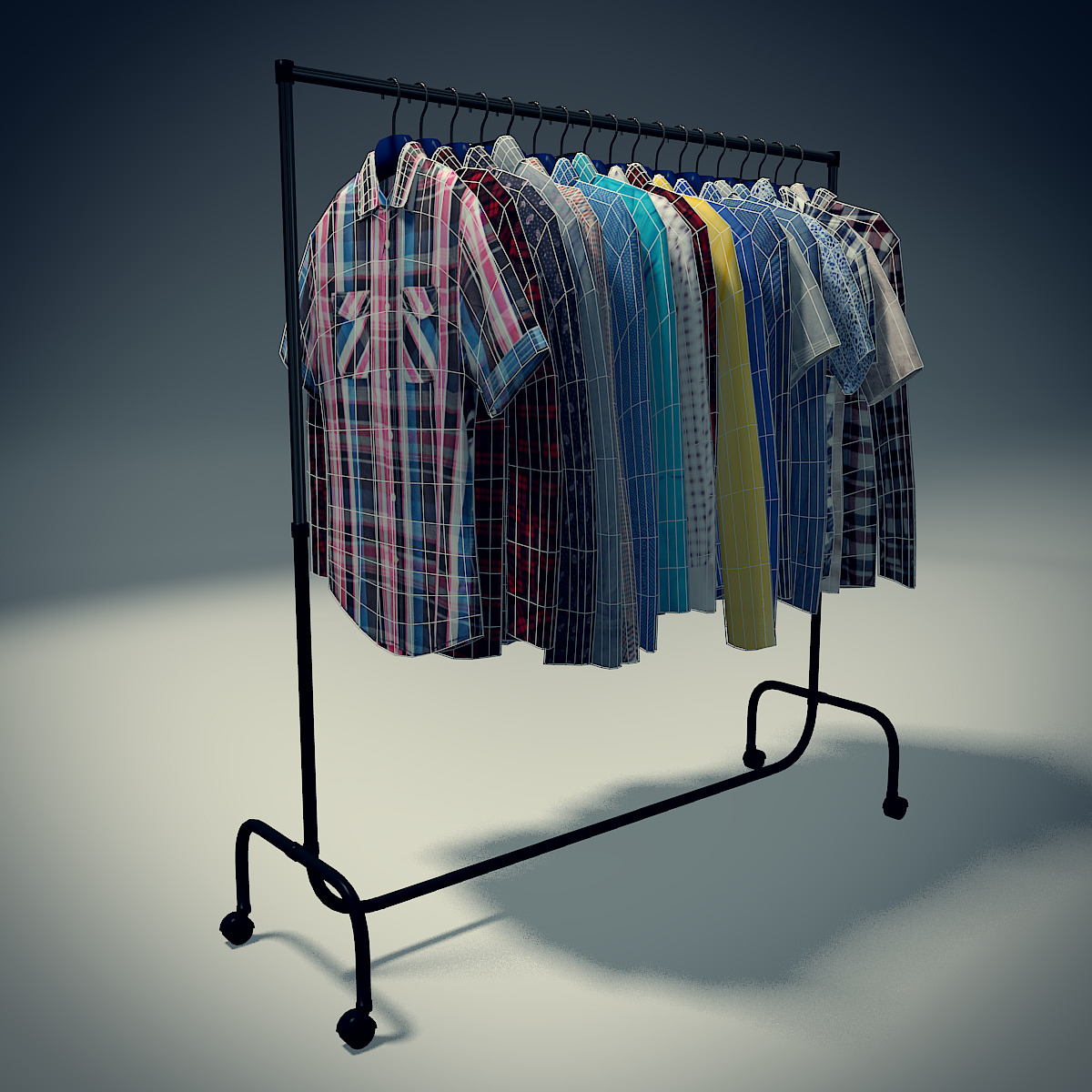 3ds max 18 shirt rack