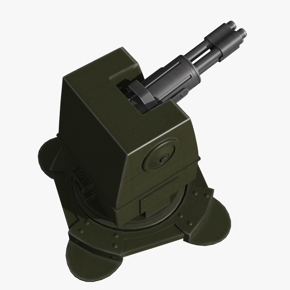 3ds triple barrel gun