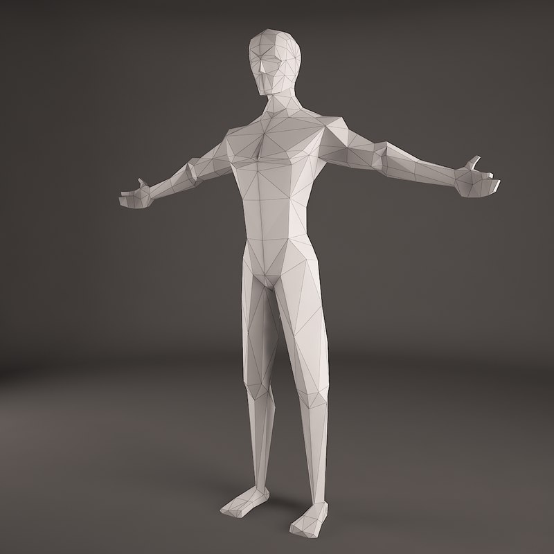 3d model man figure
