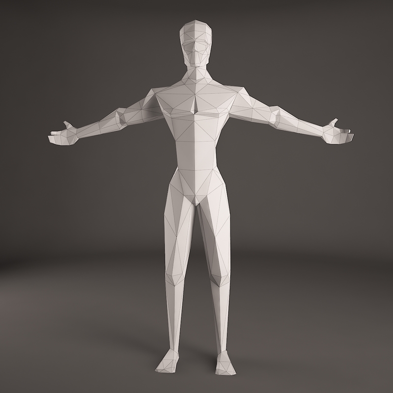 3d model man figure