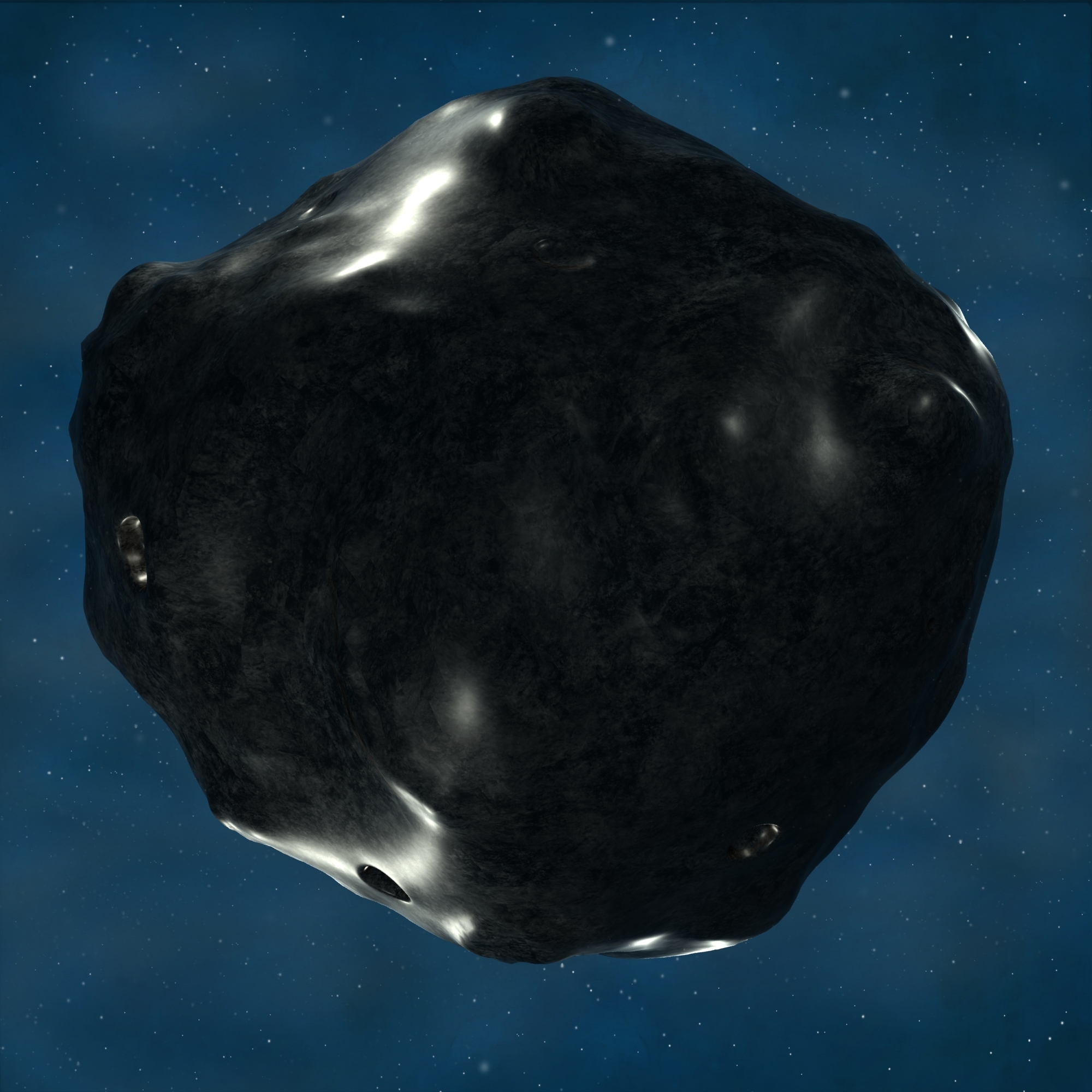 3d meteor meteorite model