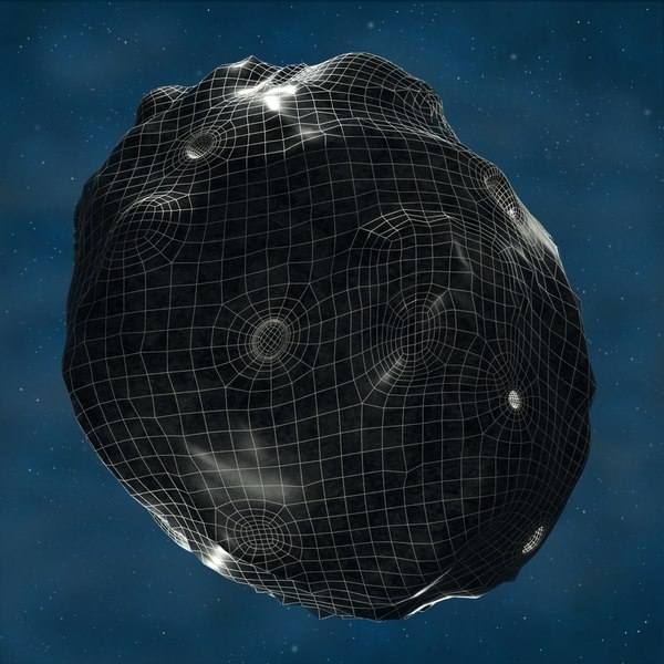 3d meteor meteorite model