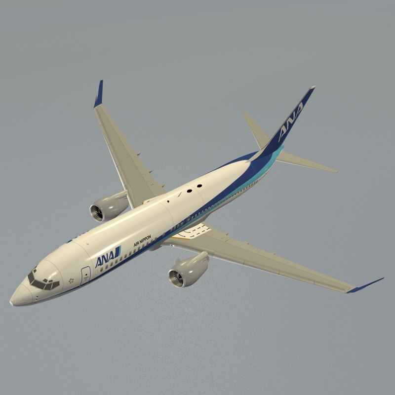 boeing 737-800 ana 3d model