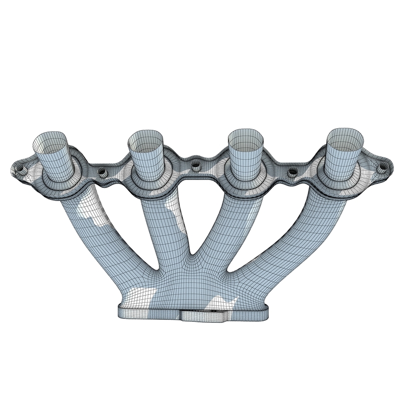 3d model exhaust manifolds