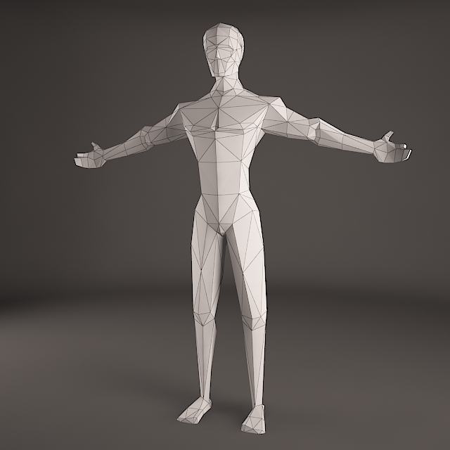 3d model man figure