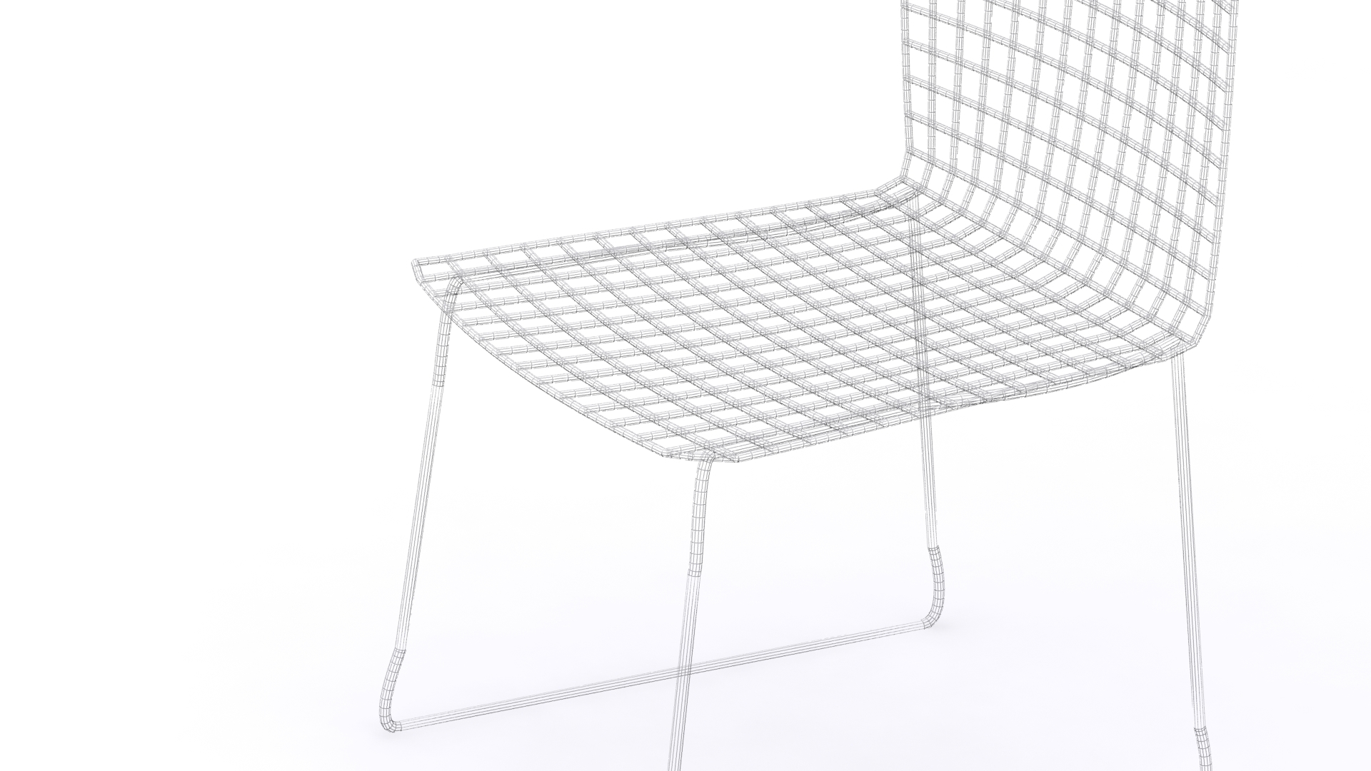 free max model wireframe chair