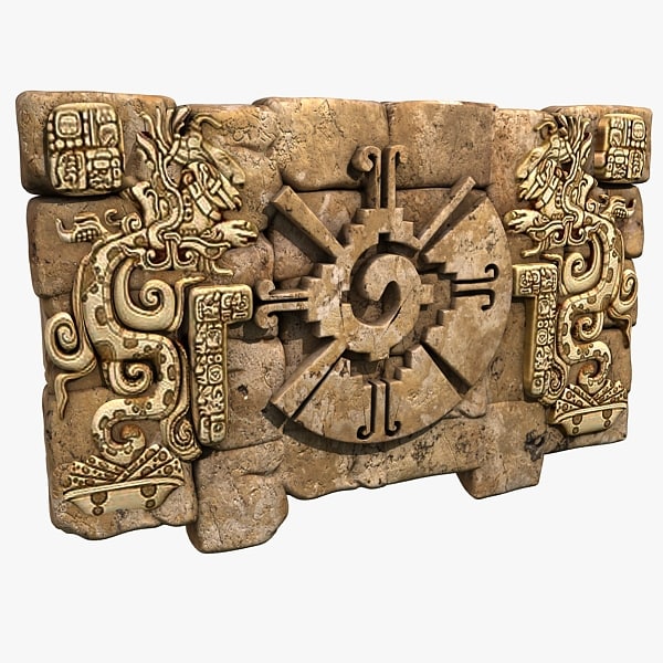 aztec calender sunstone 3d dwg