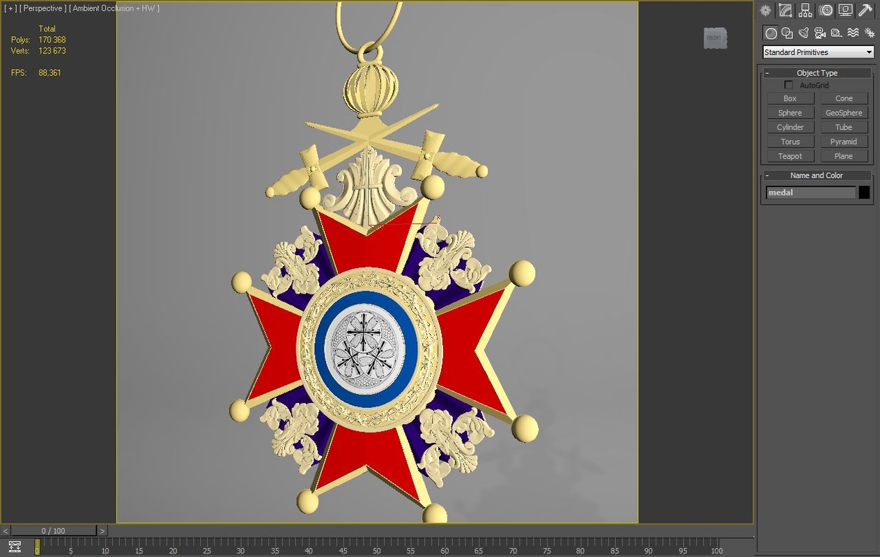 3d model medal