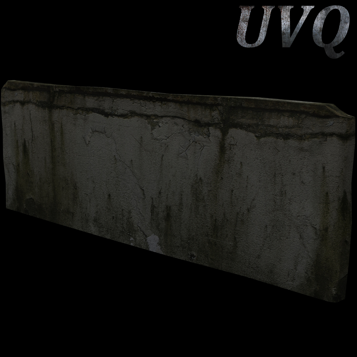 free damaged wall 3d model