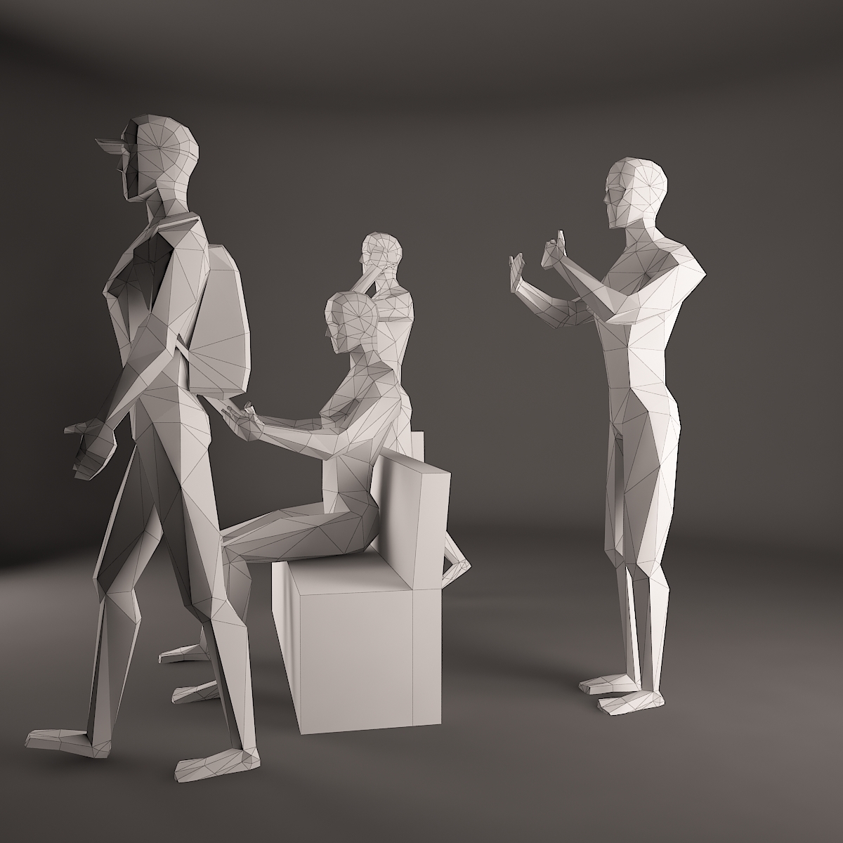 3d model man figure
