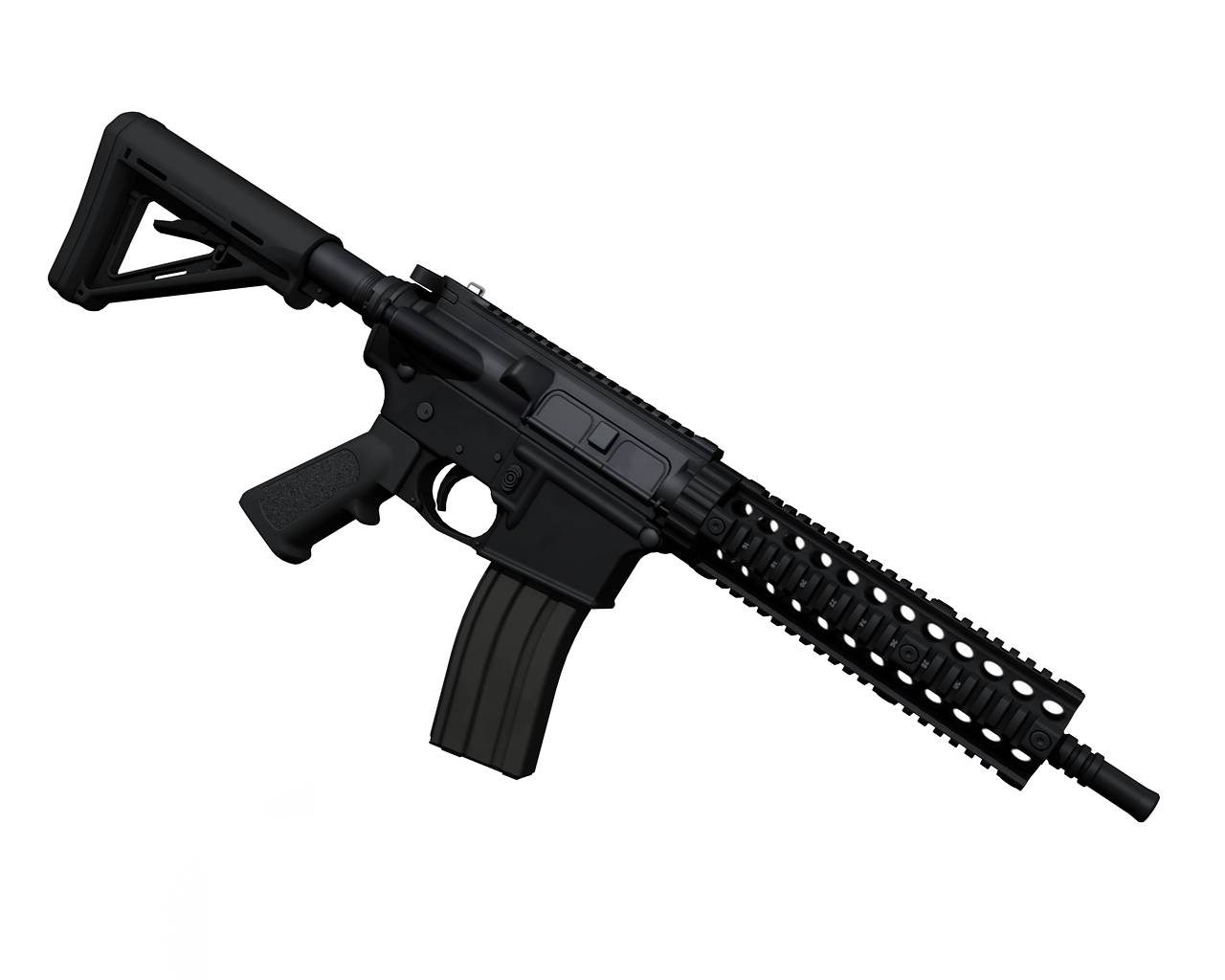 M4A1 SOPMOD，SCAR-H，AK47，Milkor MGL，M1911，Silverballer Weapons系列3D模型 ...