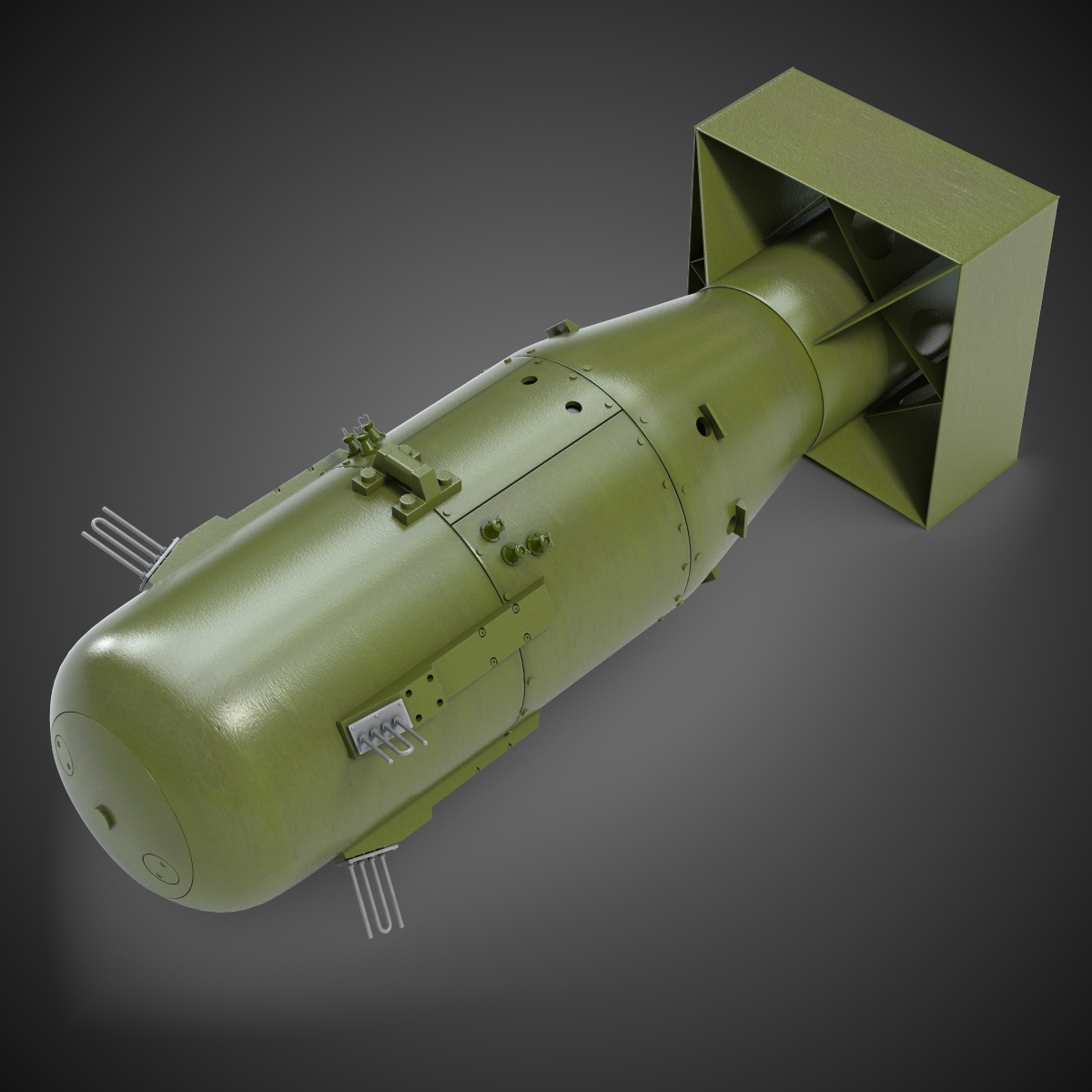3dsmax little boy atomic bomb