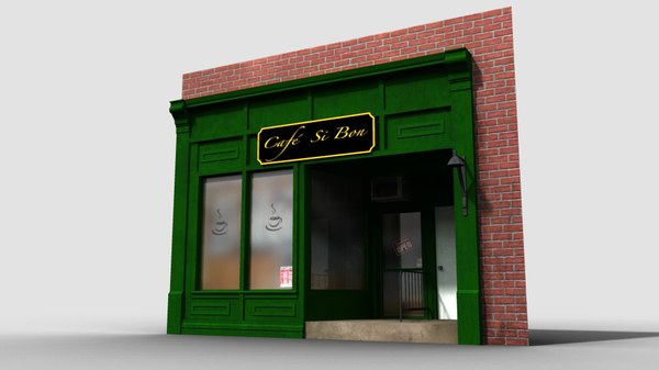 3d building storefront