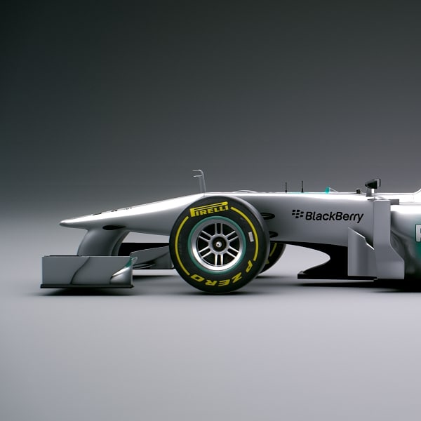 3d model formula 1 2013 mercedes