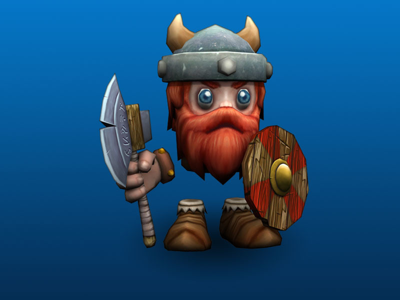 smoo viking character 3d model