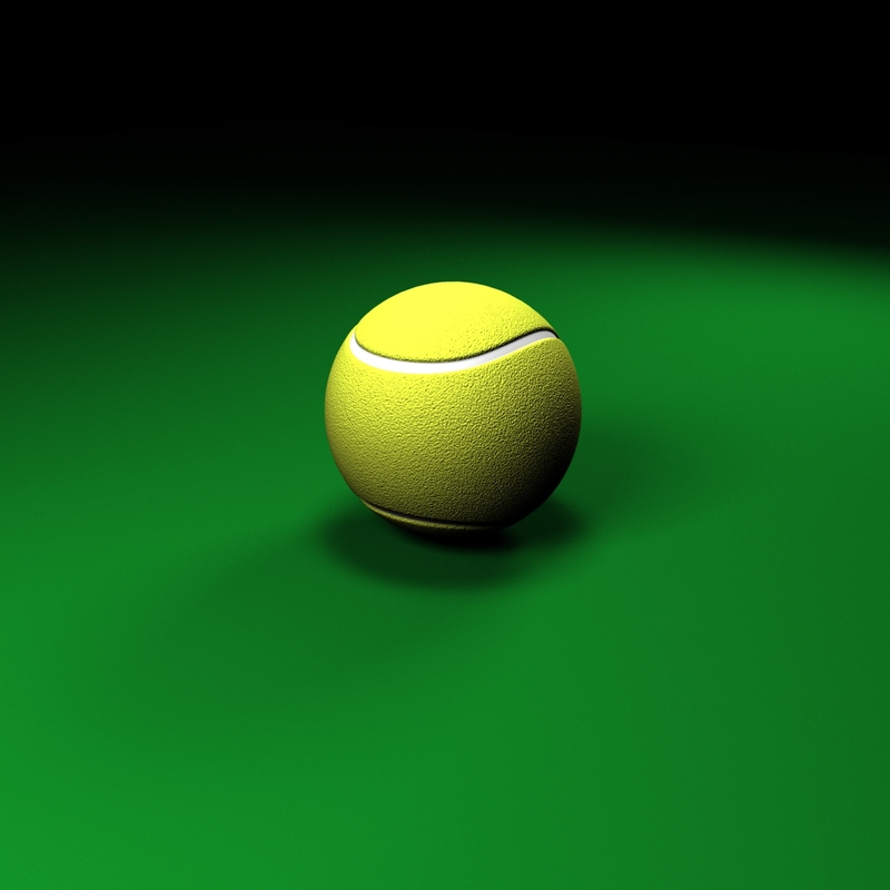3d model tennis ball