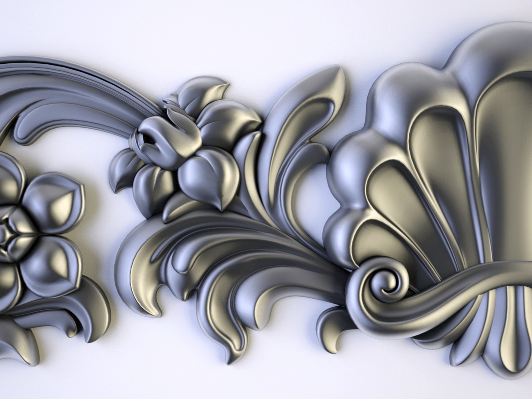 3ds max decor center wall