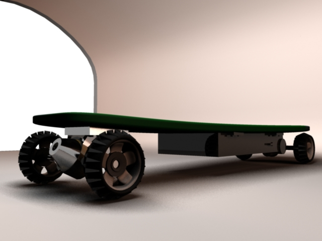 3d concept skateboard model