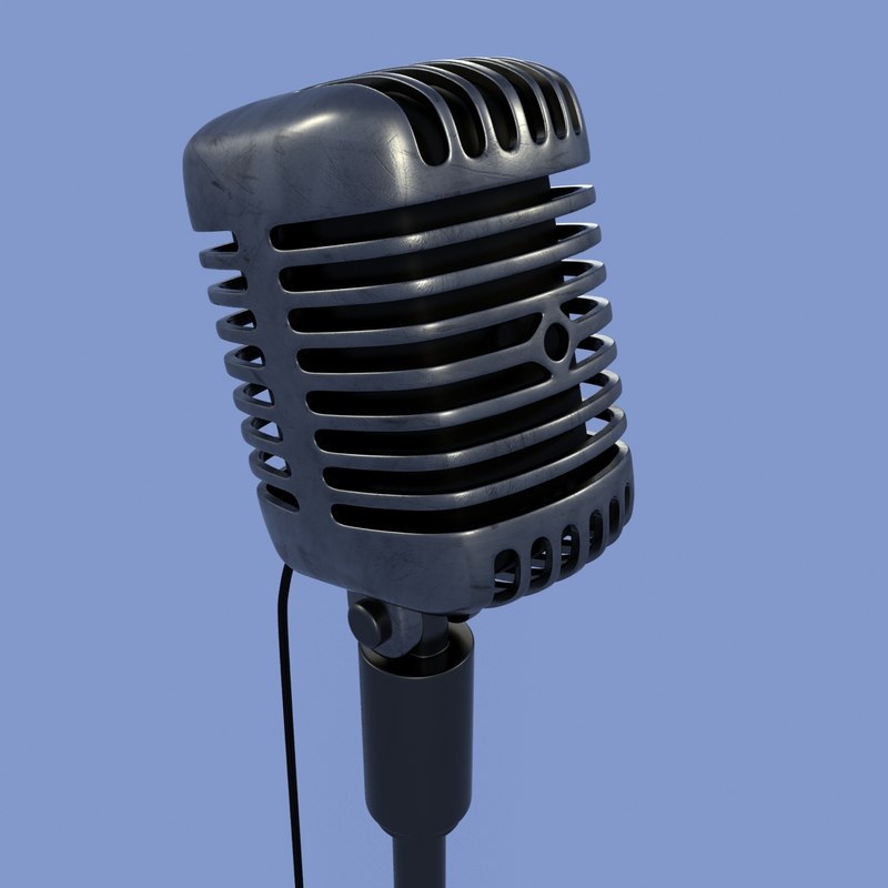 3d microphone model