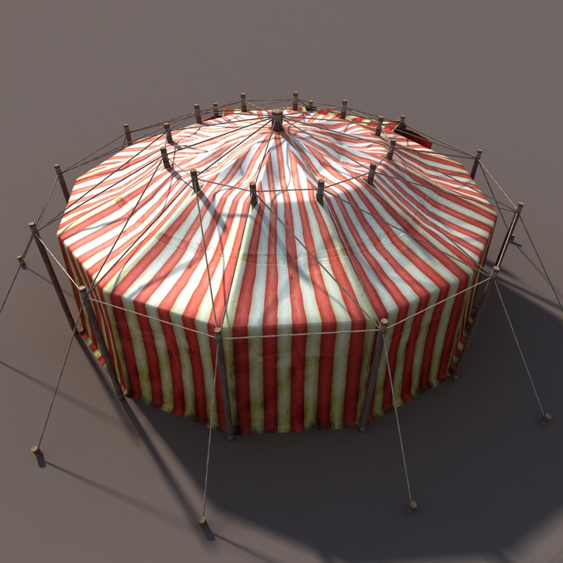 3d circus tent model