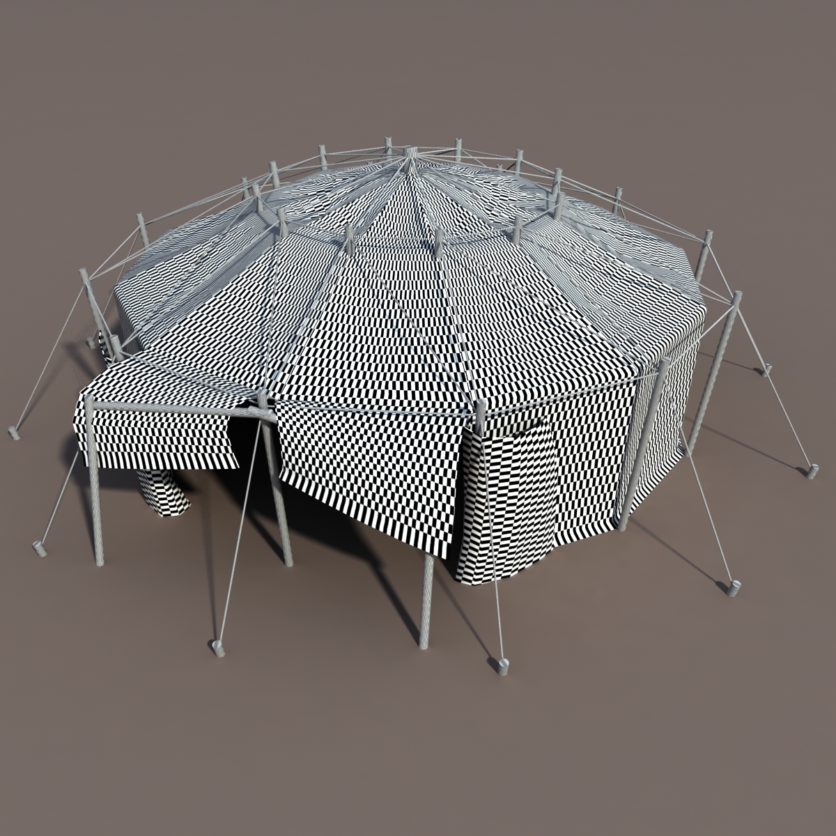 3d circus tent model