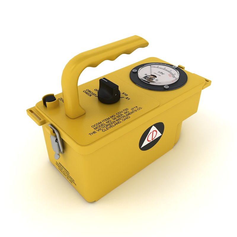 3d model of radiation survey meter 2