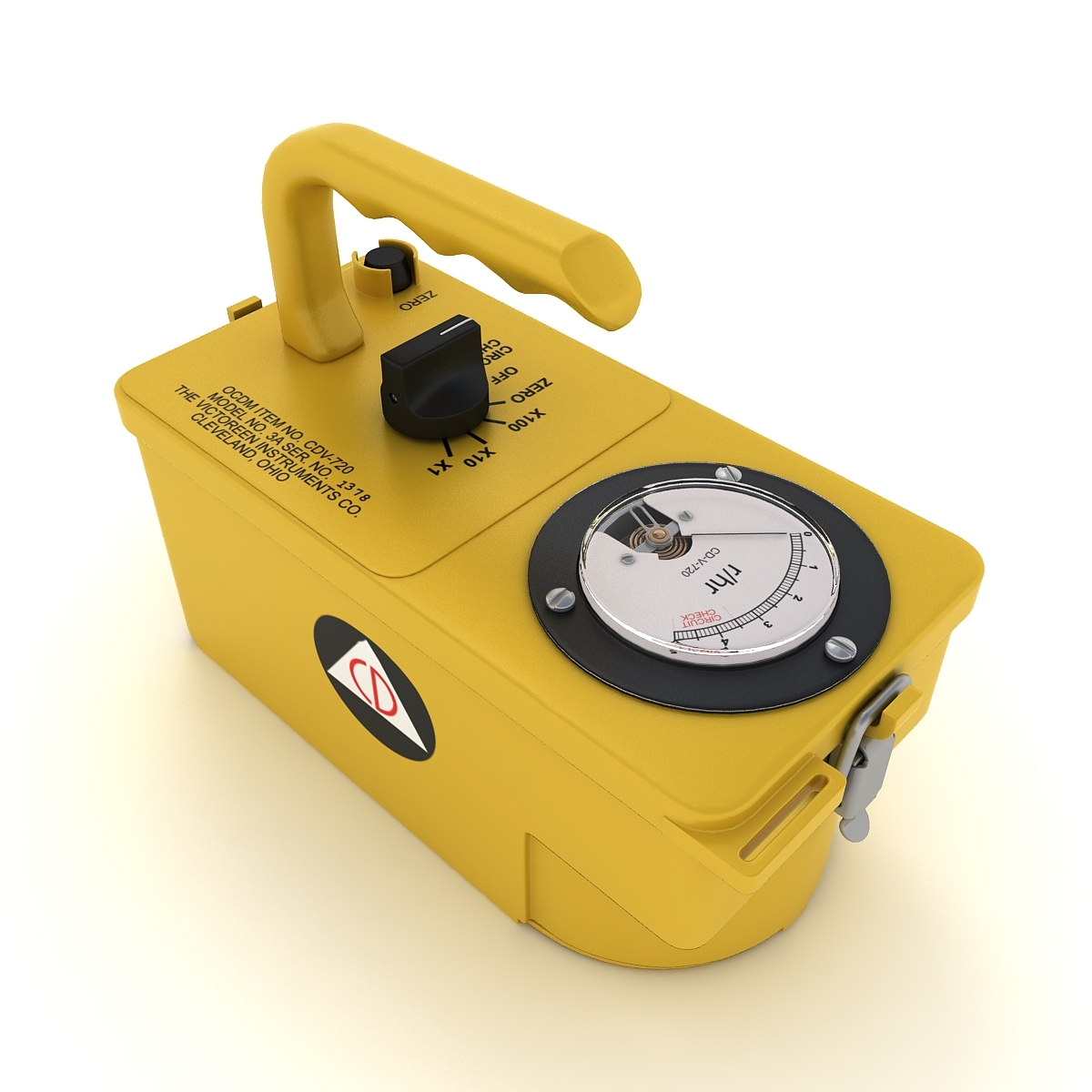 3d model of radiation survey meter 2