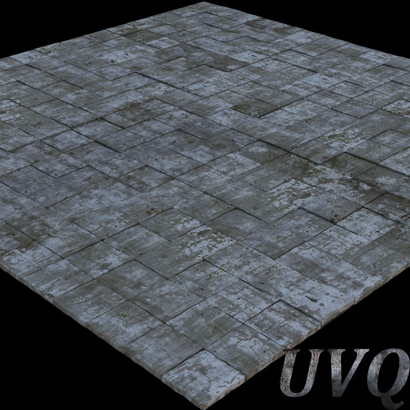 stone pavement 3d max
