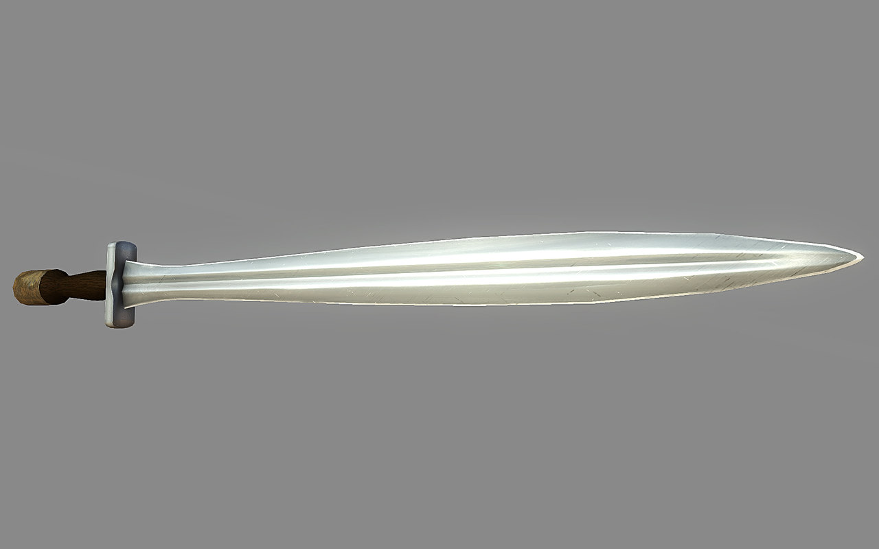3d model spartan xiphos sword