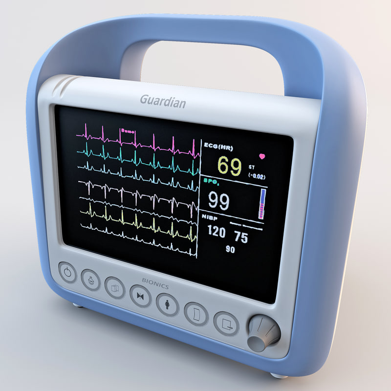 3ds max bedside patient monitor