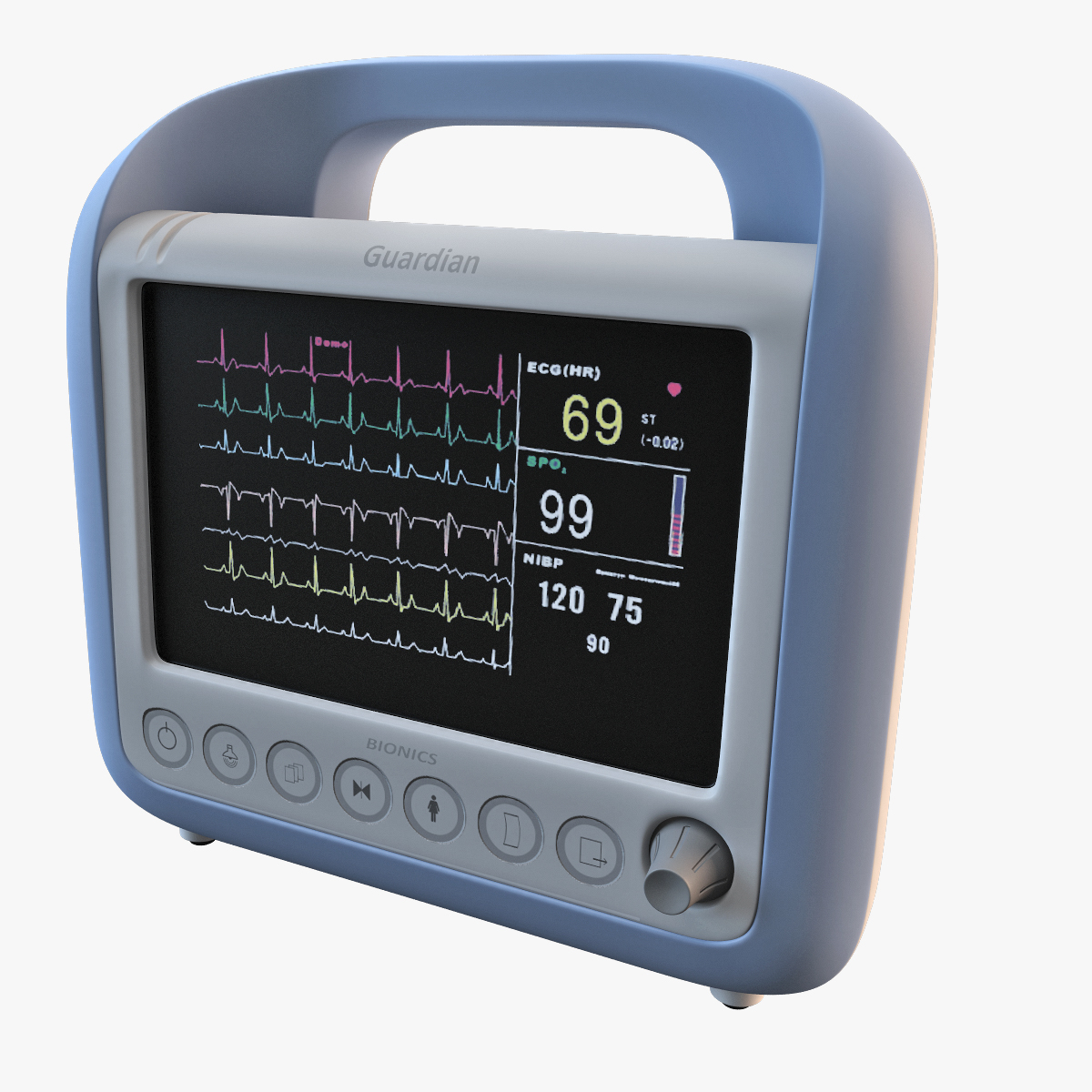 3ds max bedside patient monitor