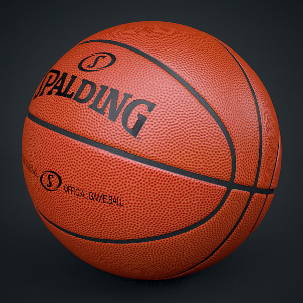 3d c4d spalding official basketball ball