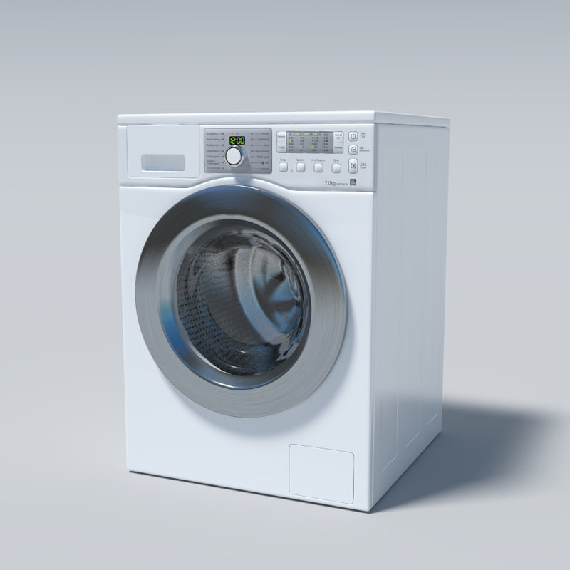 washingmachine washing machine 3d obj
