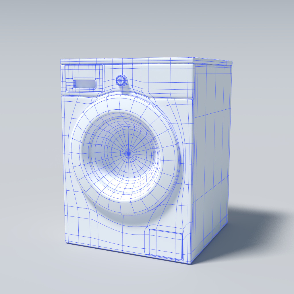 washingmachine washing machine 3d obj