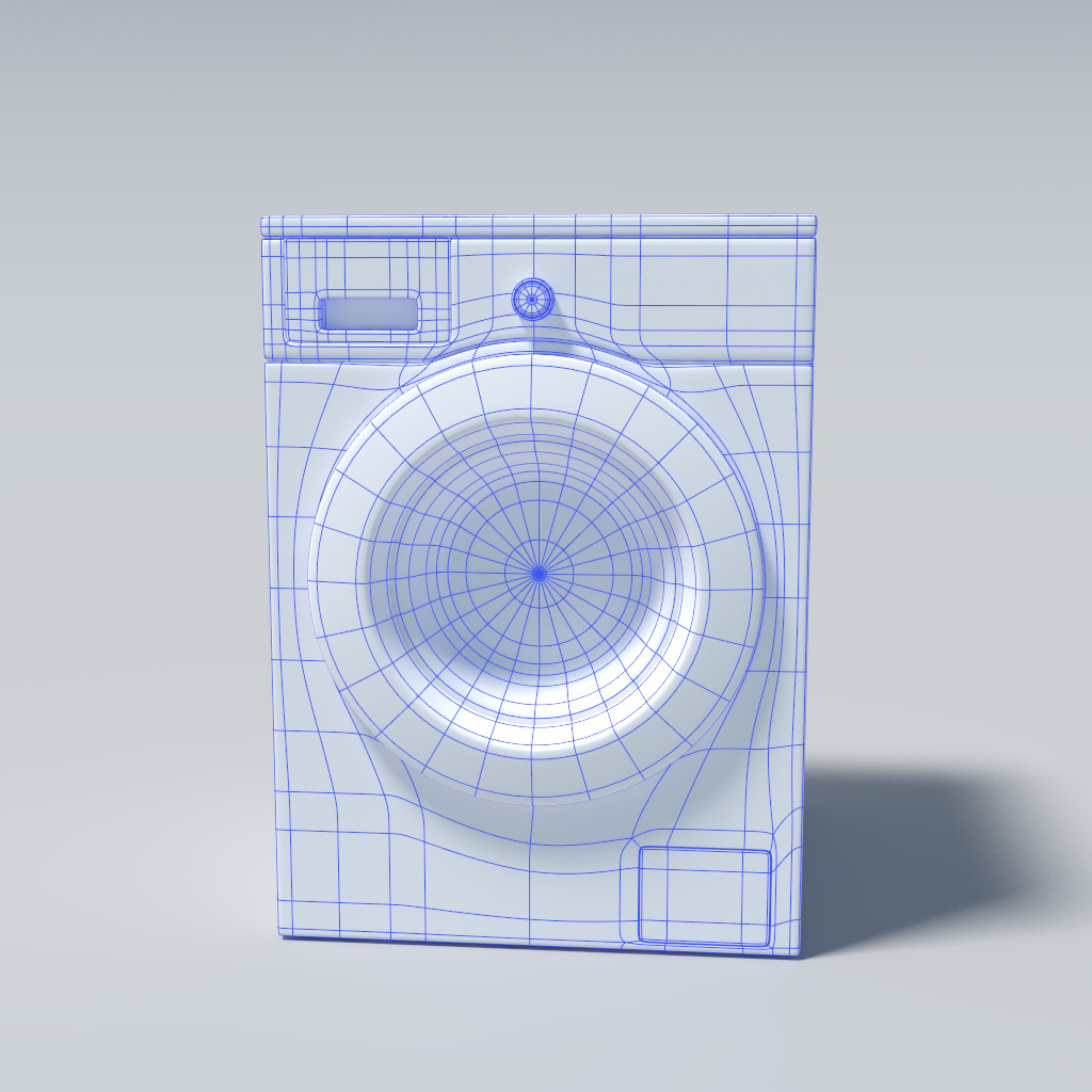 washingmachine washing machine 3d obj