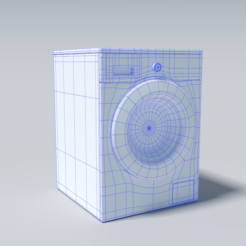 washingmachine washing machine 3d obj