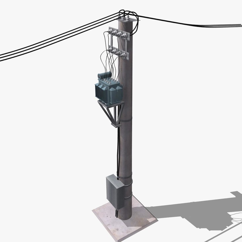 3d model electric pole